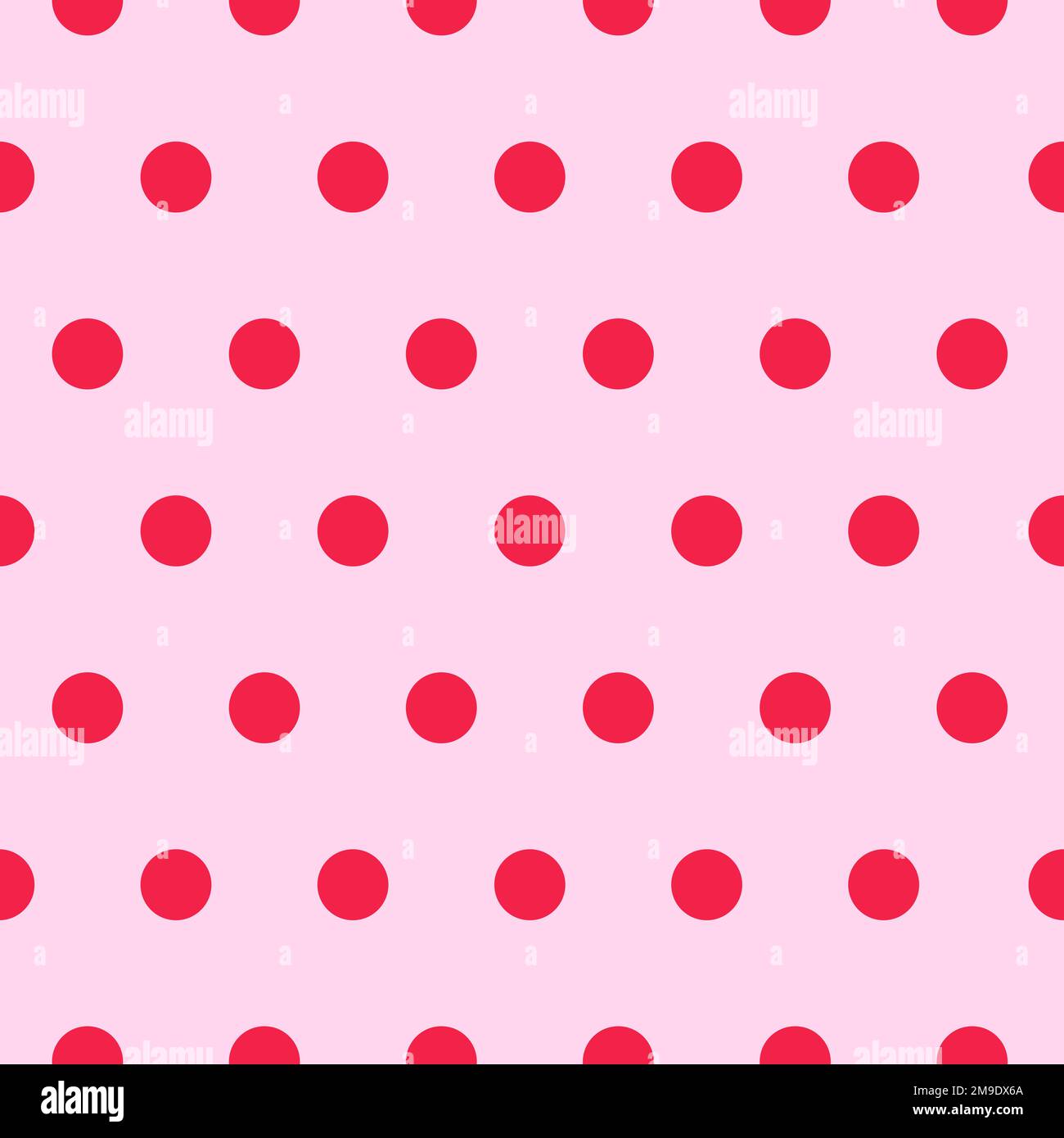 An illustration of a seamless pattern of small round dots on a pink ...