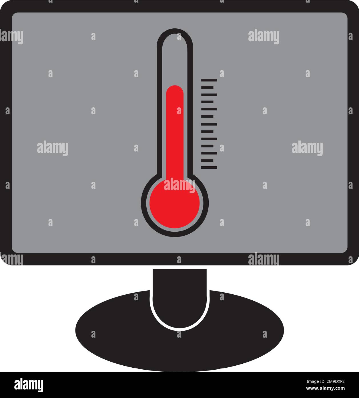 temperature scan screen logo vector Stock Vector Image & Art - Alamy