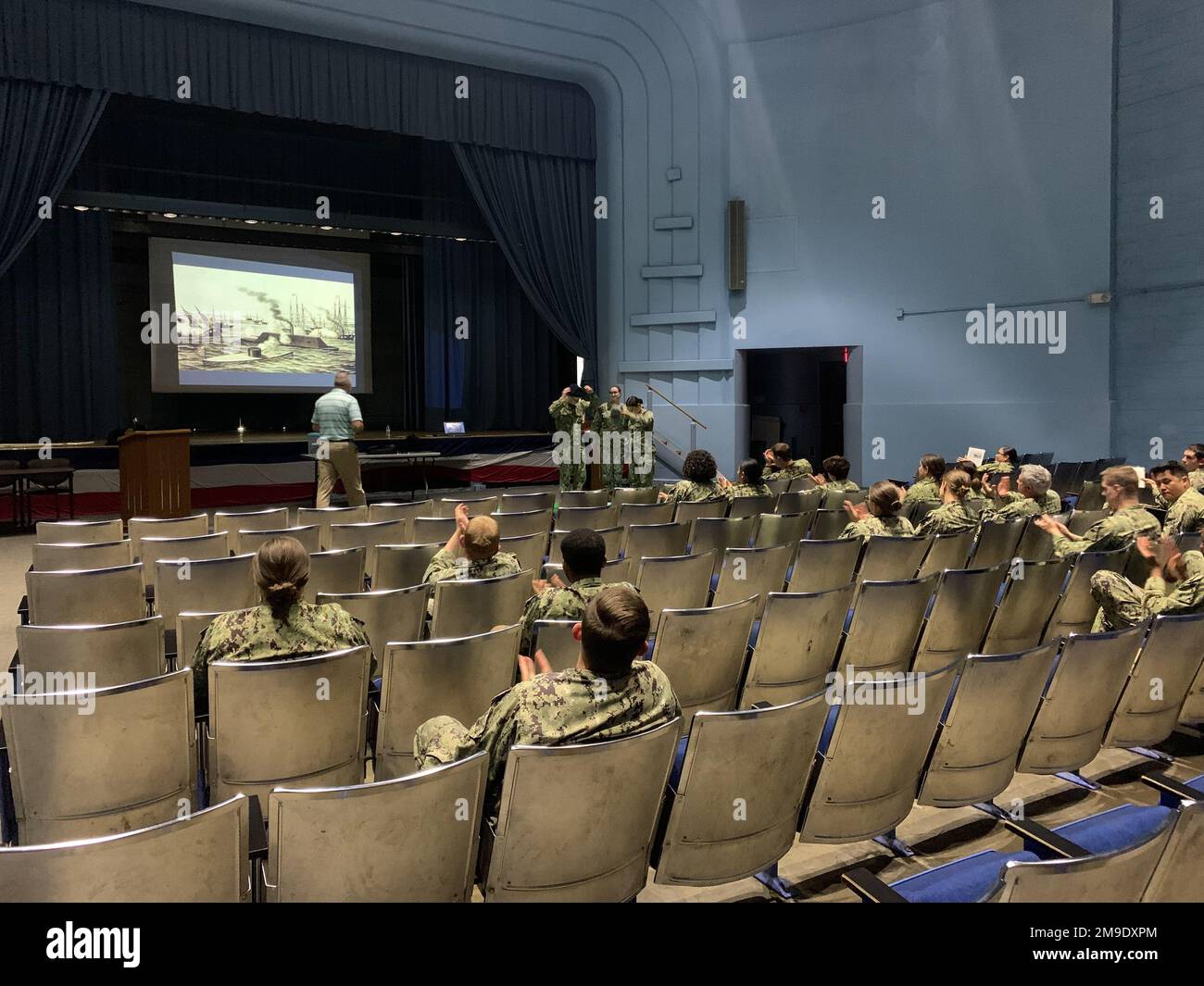 Museum Educator, Matt Headrick of the Hampton Roads Naval Museum ...