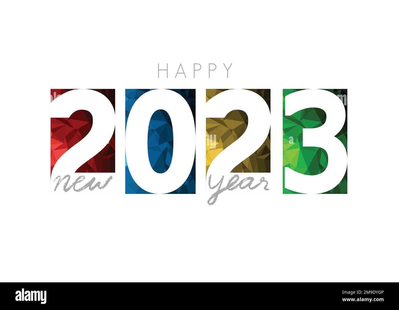Happy new year 2023, horizontal banner. Brochure or calendar cover ...