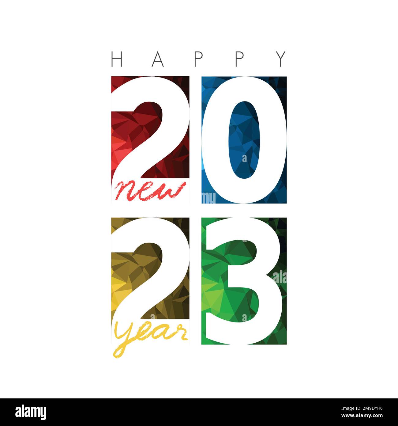 Happy new year 2023, horizontal banner. Brochure or calendar cover ...