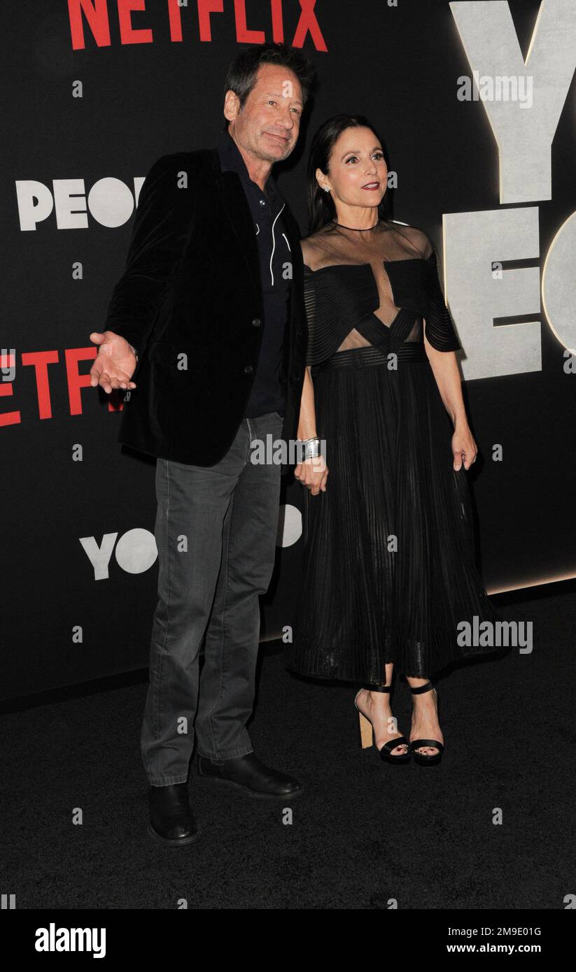 Los Angeles, CA. 17th Jan, 2023. David Duchovny, Julia Louis-Dreyfus at ...