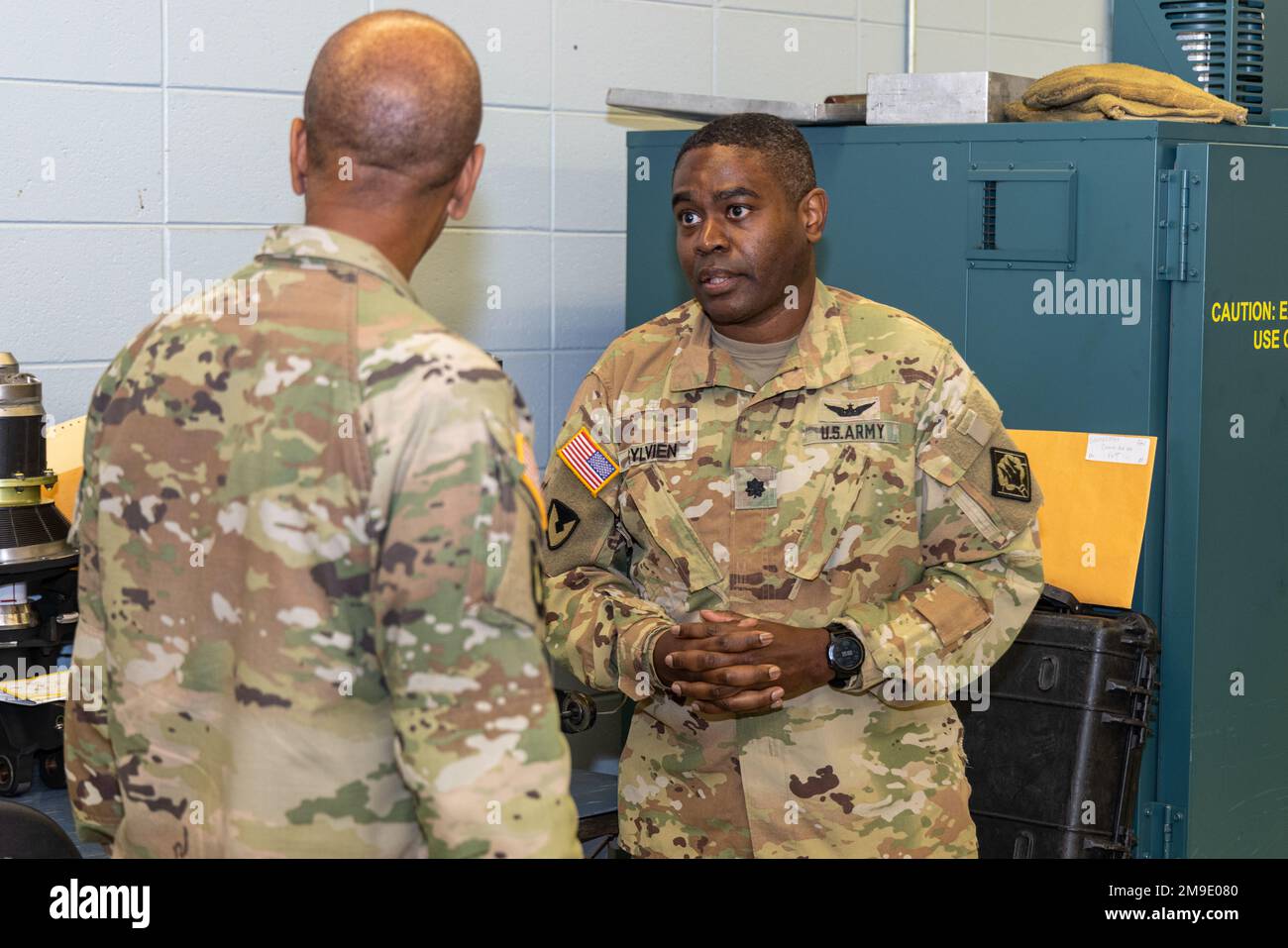 U.S. Army Lt. Gen. Charles R. Hamilton, left, deputy chief of staff, G ...