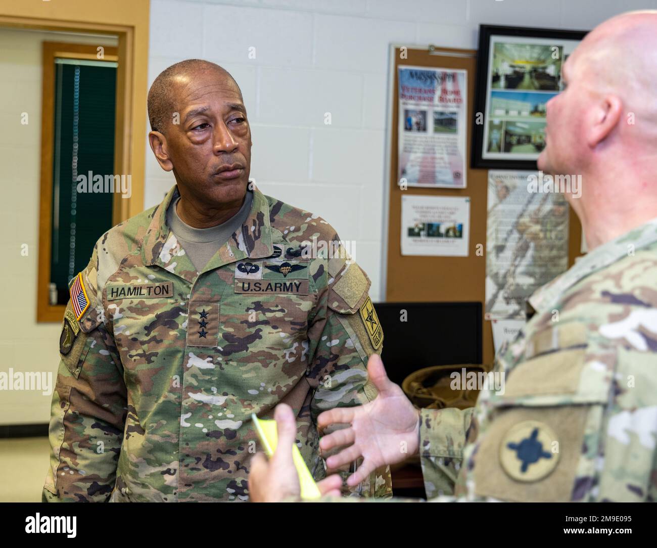 U.S. Army Lt. Gen. Charles R. Hamilton, left, deputy chief of staff, G ...