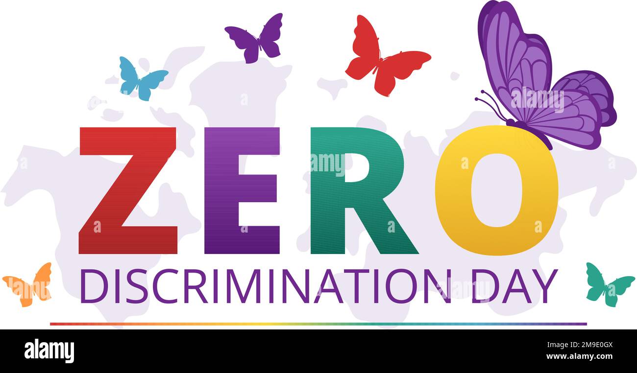 Zero Discrimination Day Illustration with Different People and ...