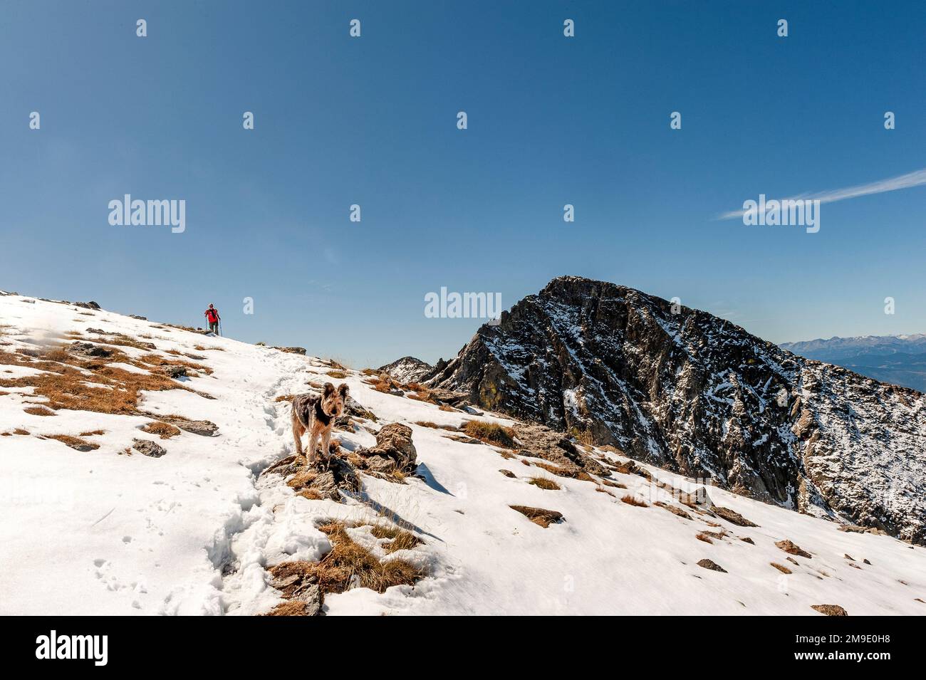 Ascension of Mount Canigou, the holy Catalan mountain in the south of ...
