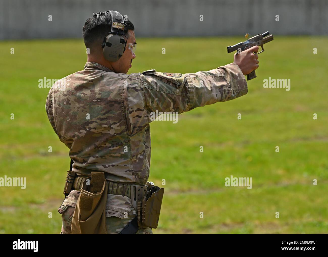 U.S. Air Force Staff Sgt. Jordan Simeon, security forces evaluator with the 627th Security ...