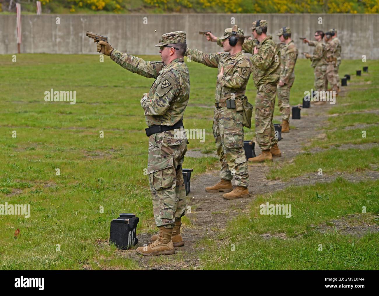 U.S. Soldiers with the 42nd Military Police Brigade and U.S. Airmen ...