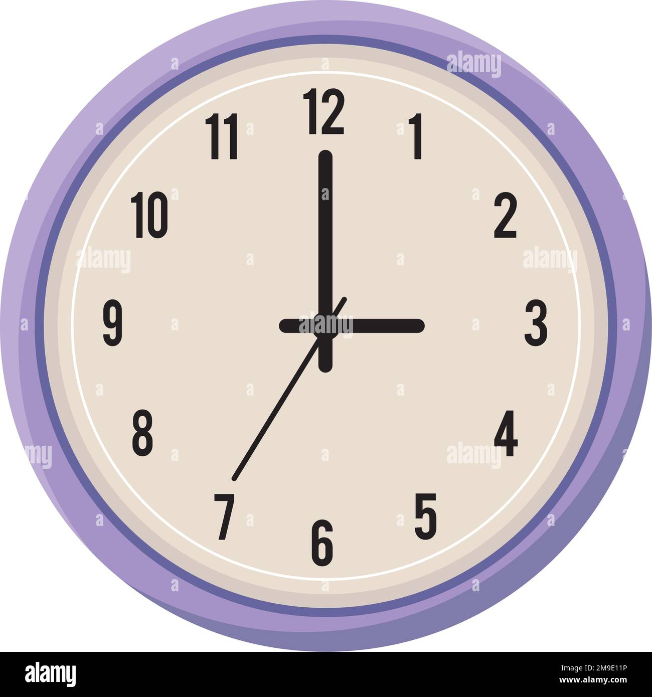 lilac wall watch Stock Vector Image & Art - Alamy