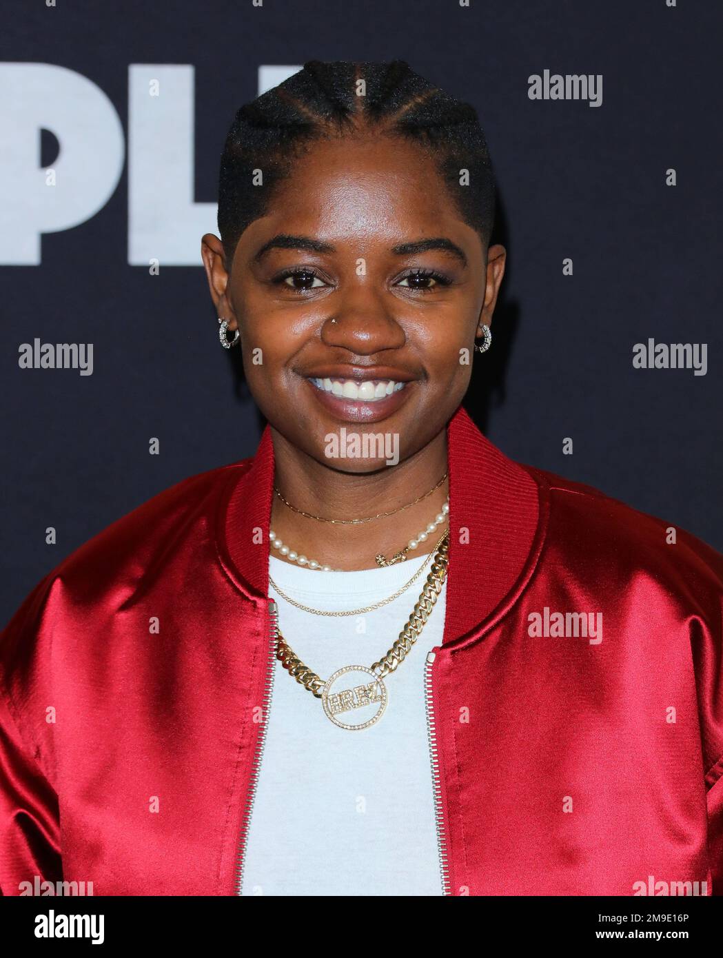 Bre-Z arrives at YOU PEOPLE Los Angeles Premiere held at The Regency ...