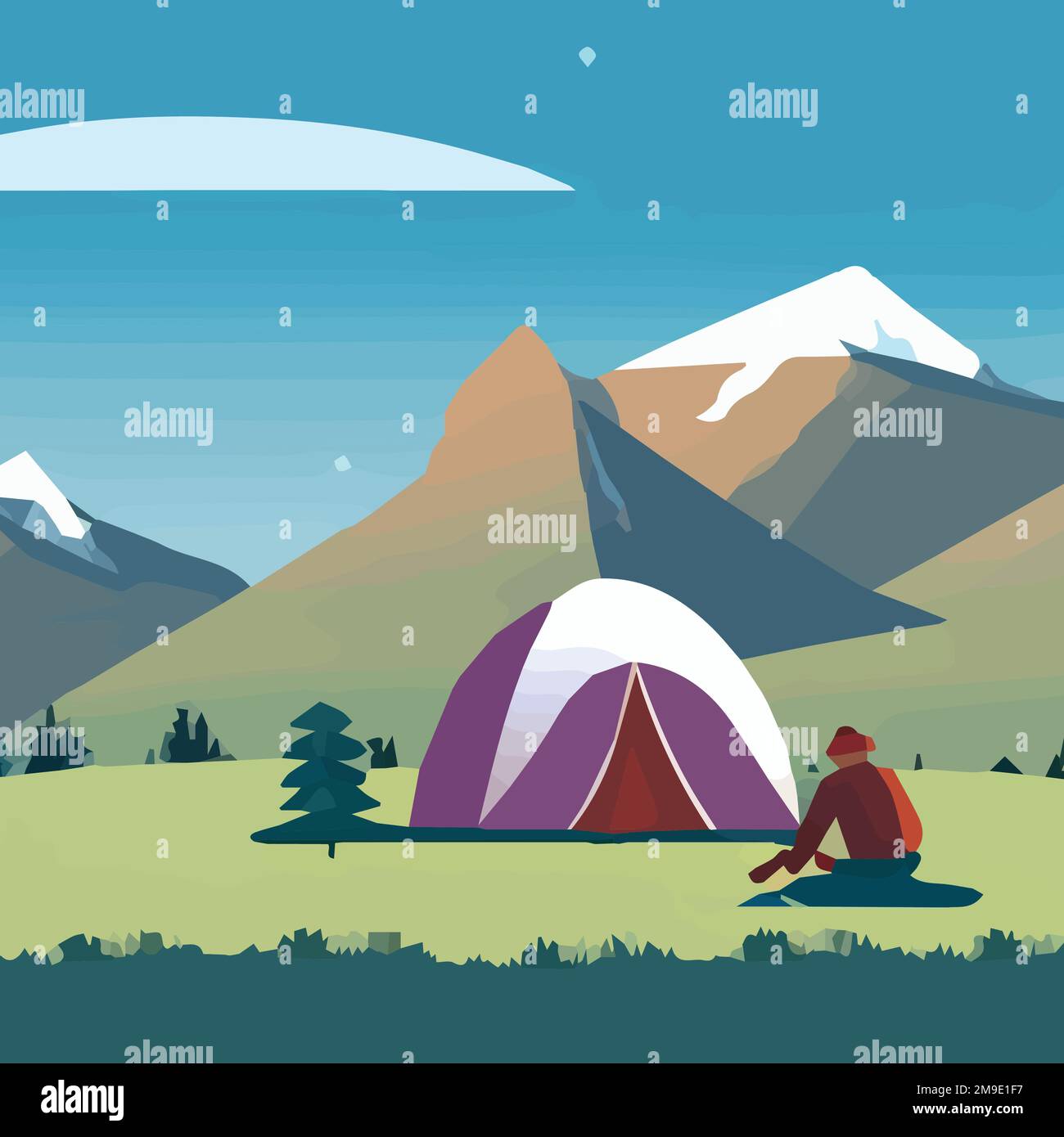 Camping Tent Background
