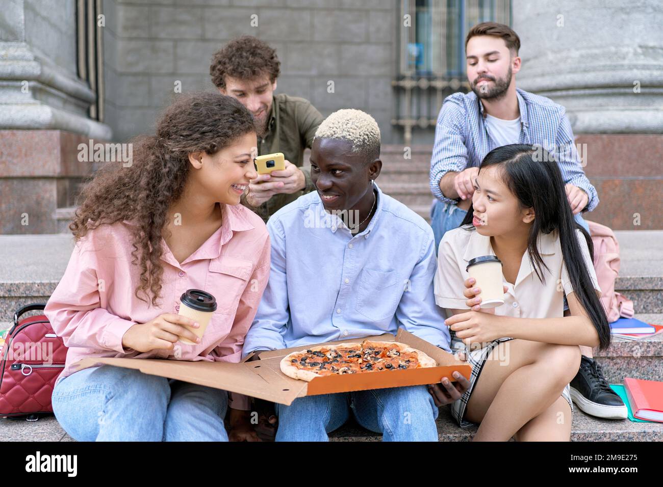 University students food delivery hi-res stock photography and images ...