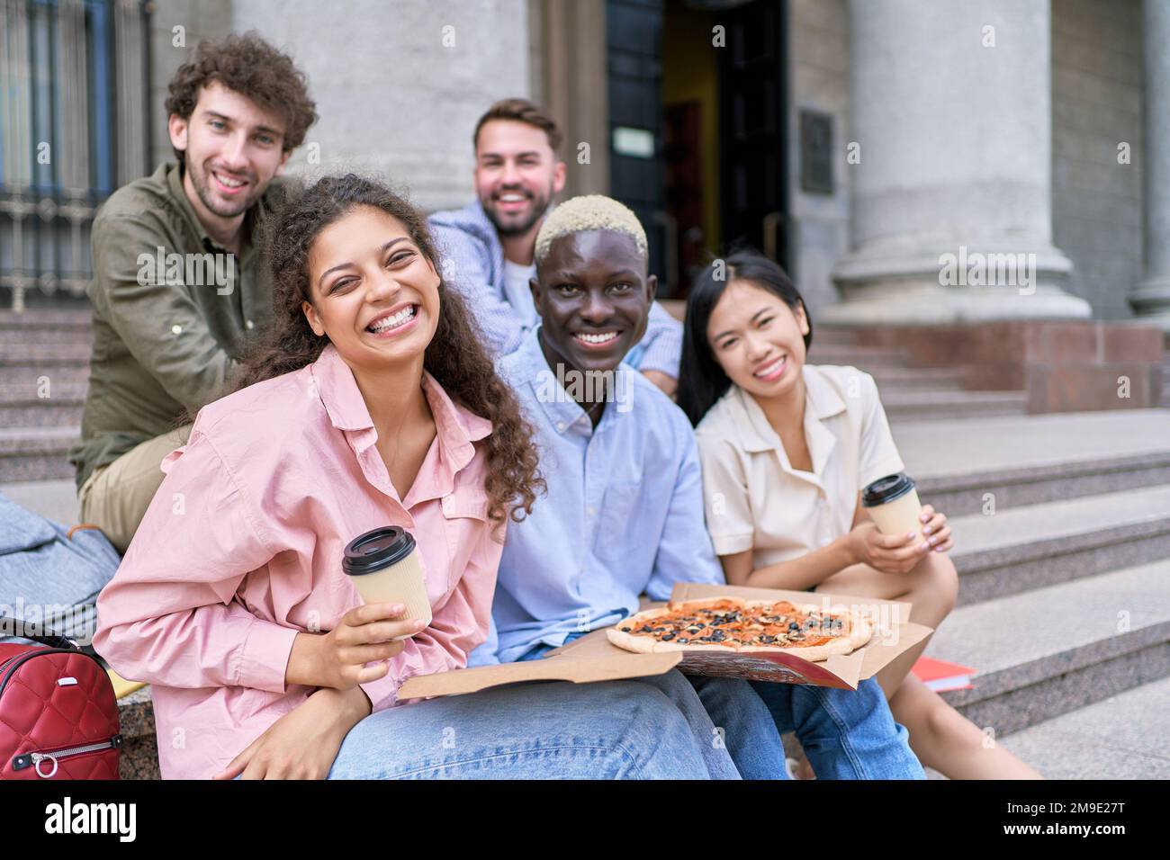 College students eating fast food hi-res stock photography and images ...