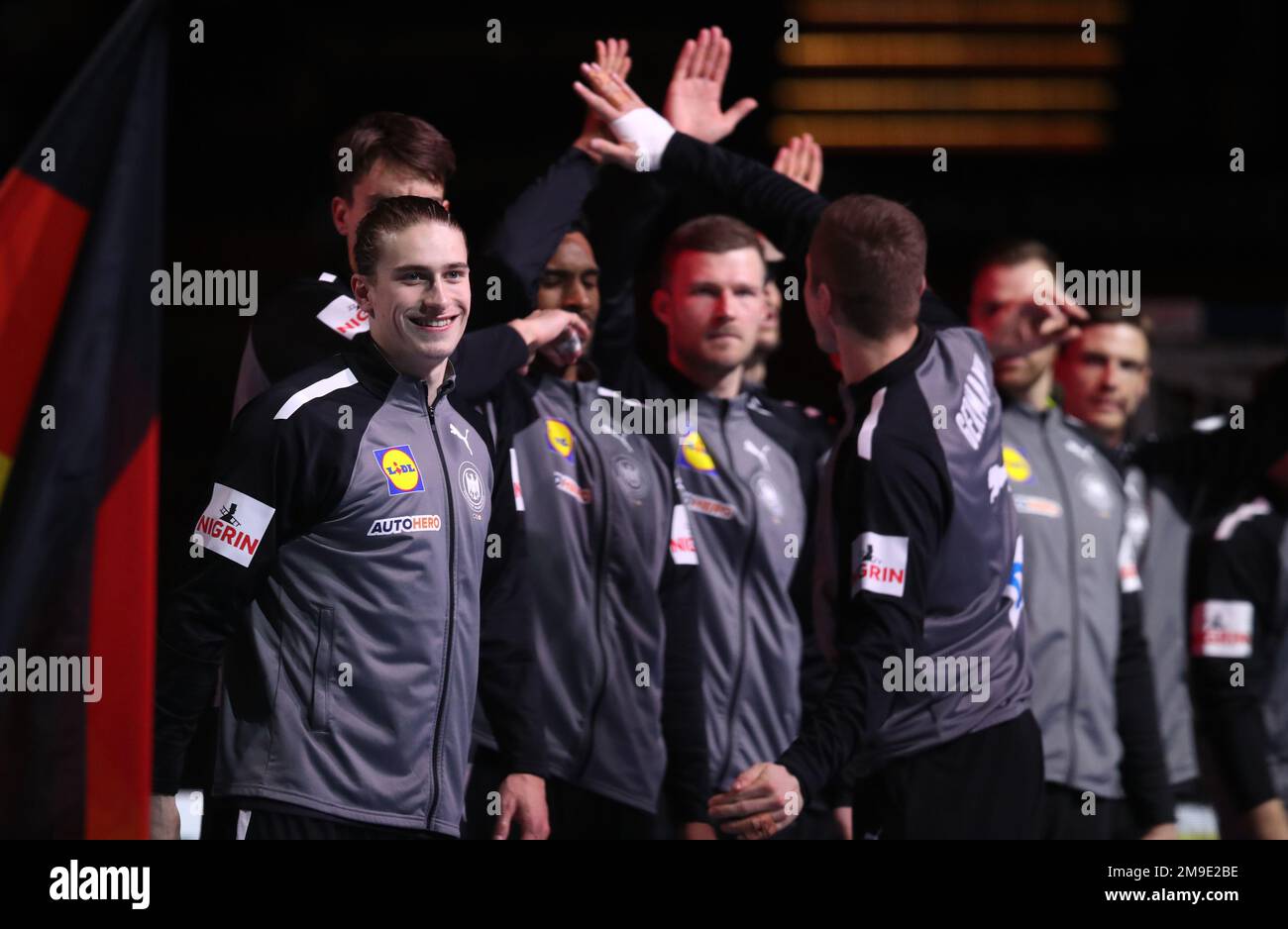 Juri Knorr of Germany bei der Teamvorstellung Germany vs Serbia 28th ...