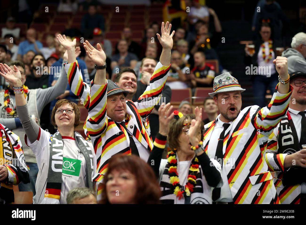 Fans Deutschland Germany vs Serbia 28th IHF Men`s Handball World ...
