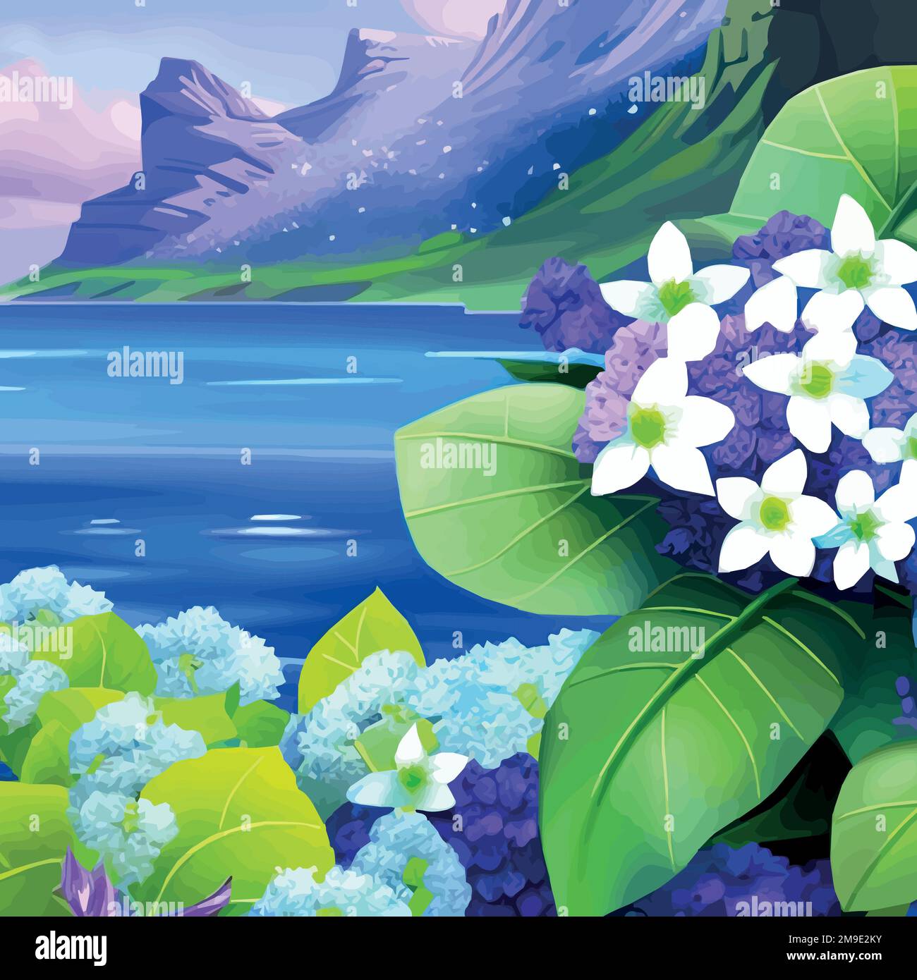 Calendar mountain and tree image Stock Vector Images - Alamy