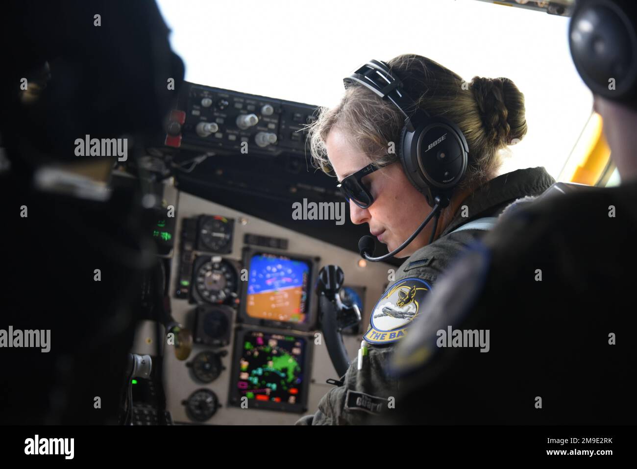 Iowa Air National Guard pilot 1st Lt. Rylee McKinney flies a U.S. Air ...