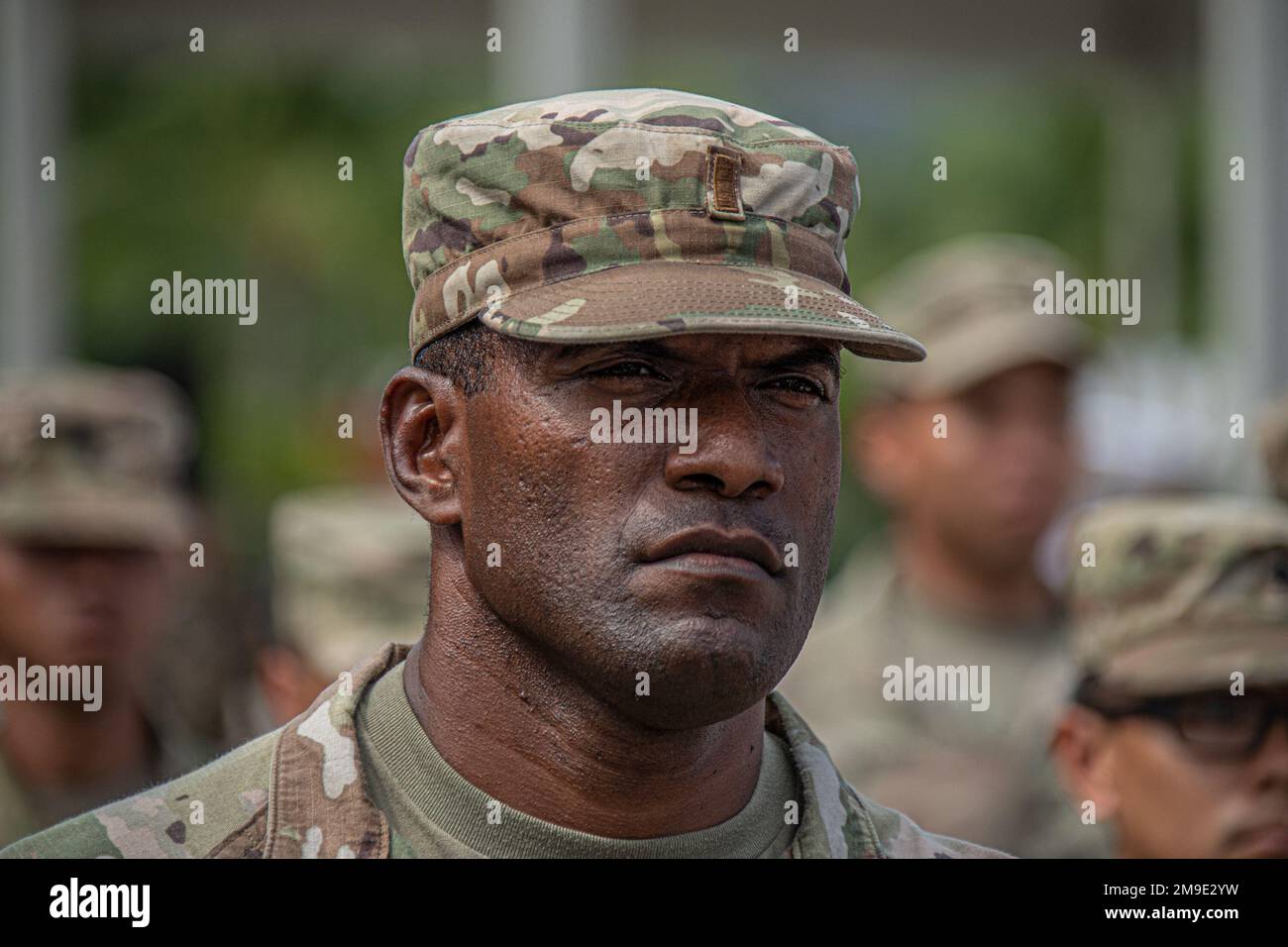 U.S. forces and French soldiers participate in the closing ceremony ...