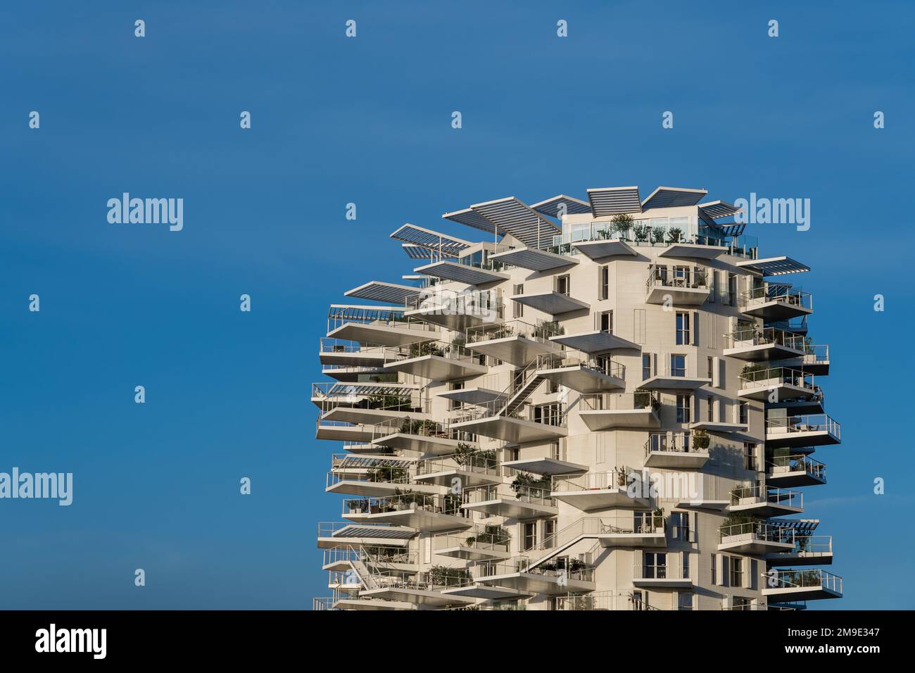 Montpellier, France - 01 12 2023 : Landscape view of famous landmark ...