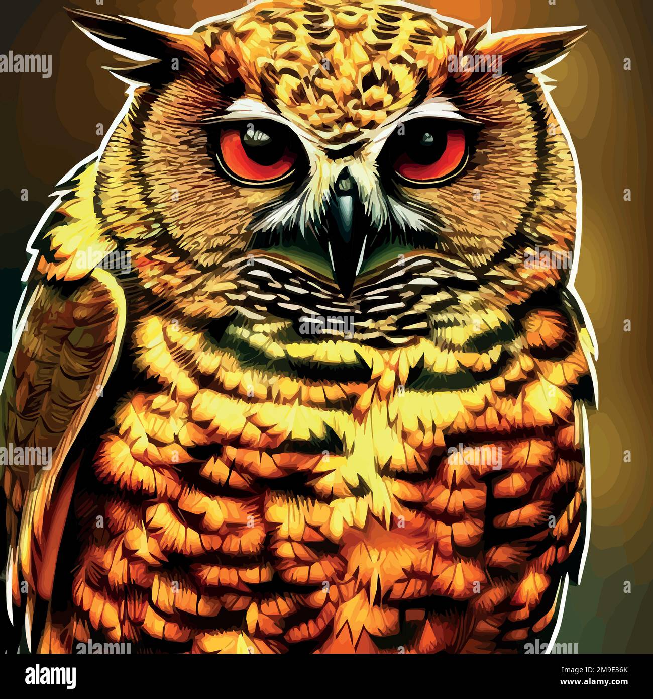 Hand painted wildlife Stock Vector Images - Alamy