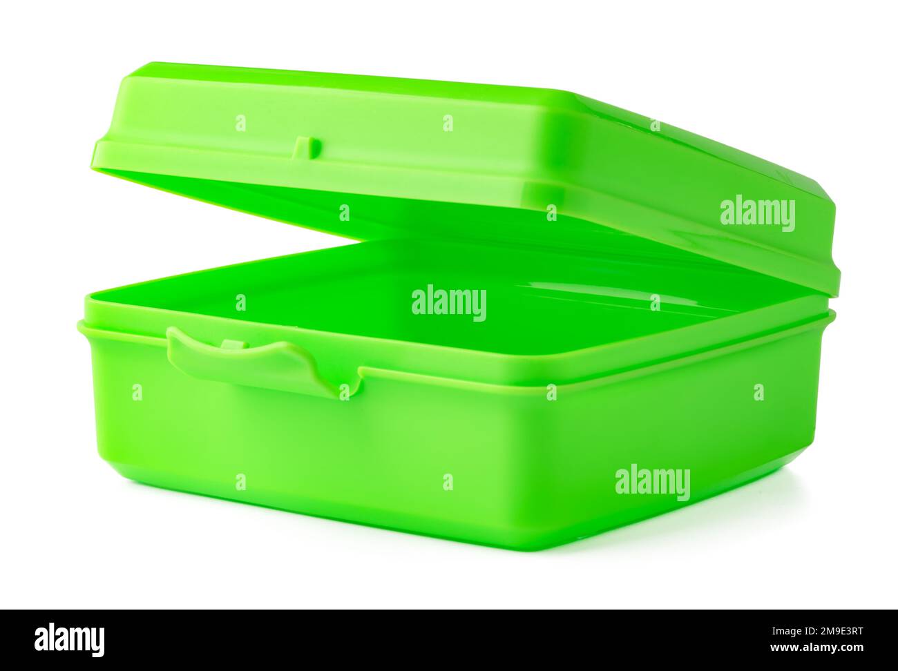 Empty food container isolated on white background Stock Photo - Alamy