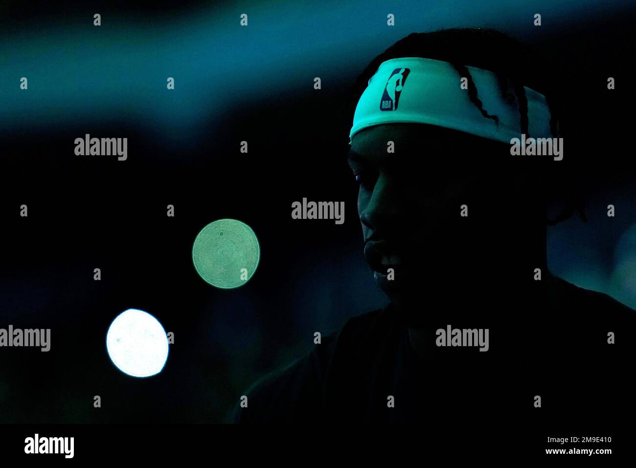 Indiana Pacers' Buddy Hield warms up before an NBA basketball game ...