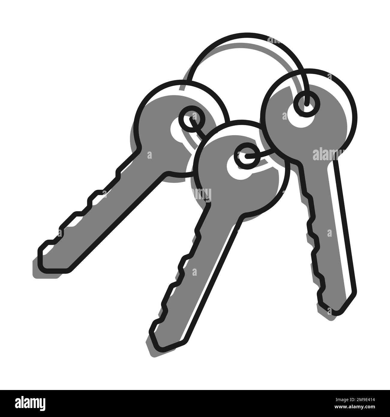 Cluster of keys Stock Vector Images - Alamy