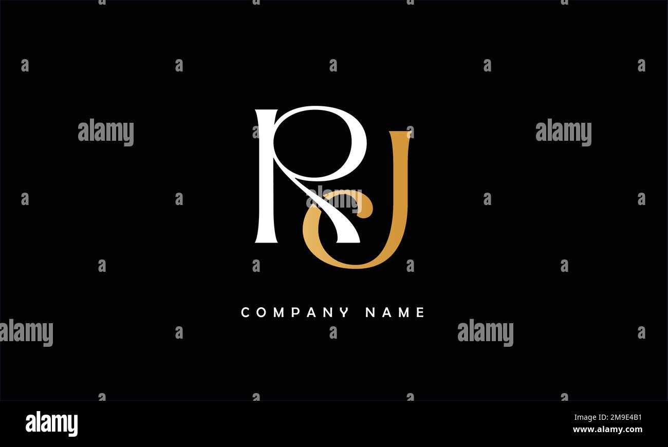 RJ, JR Abstract Letters Logo Monogram Stock Vector Image & Art - Alamy