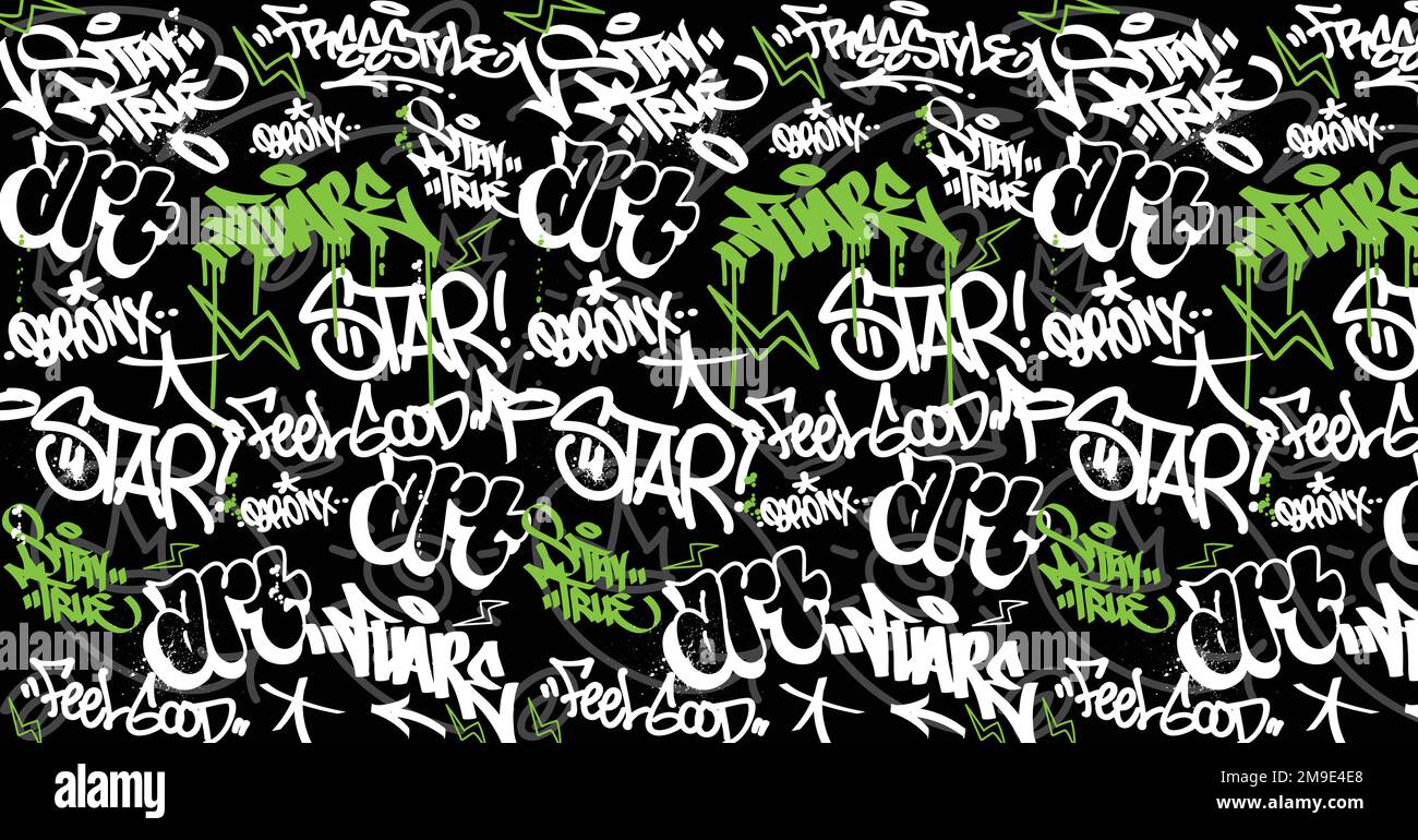 Abstract graffiti art background with scribble throw-up and tagging ...