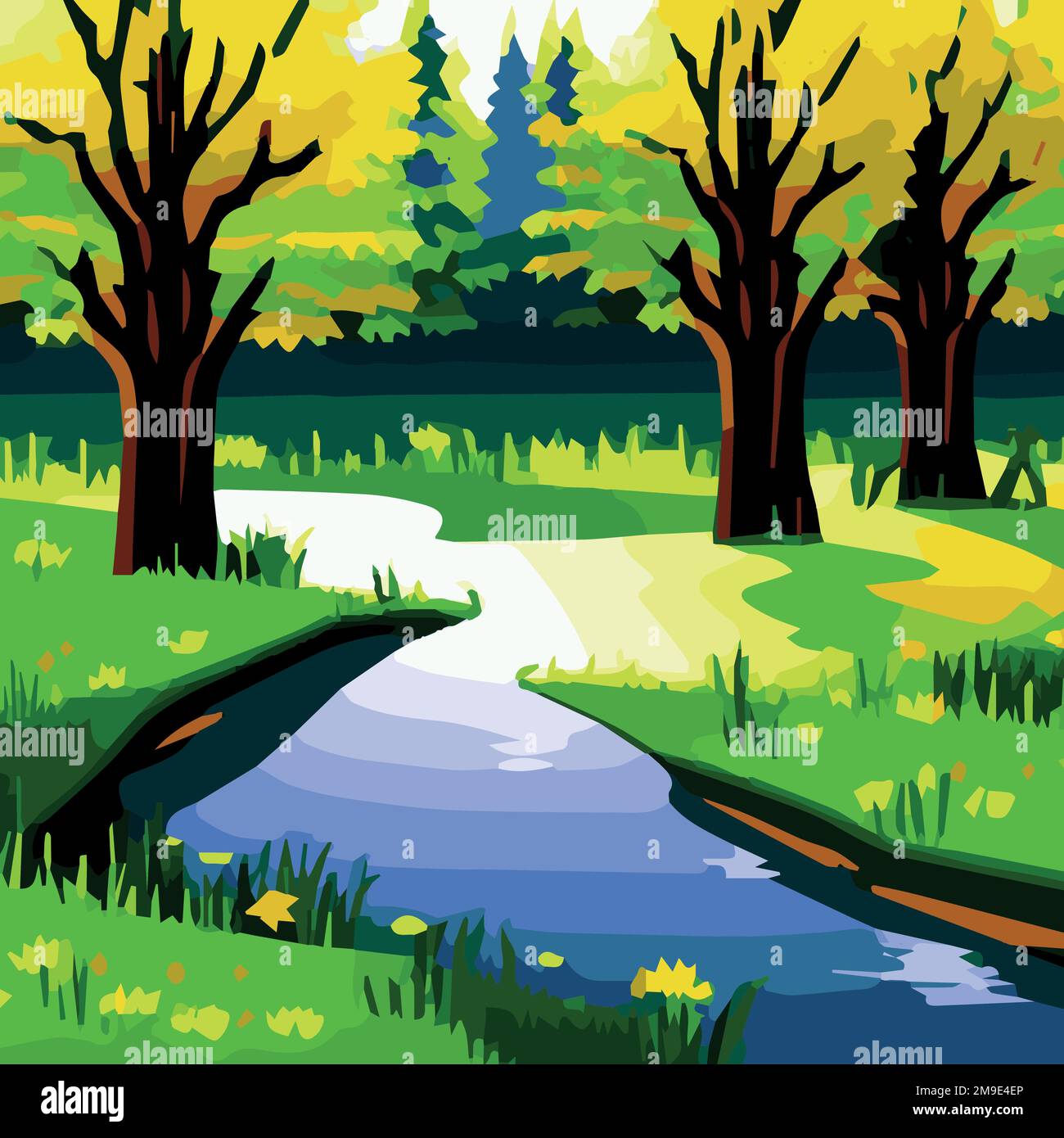 Flower with sky background Stock Vector Images - Alamy