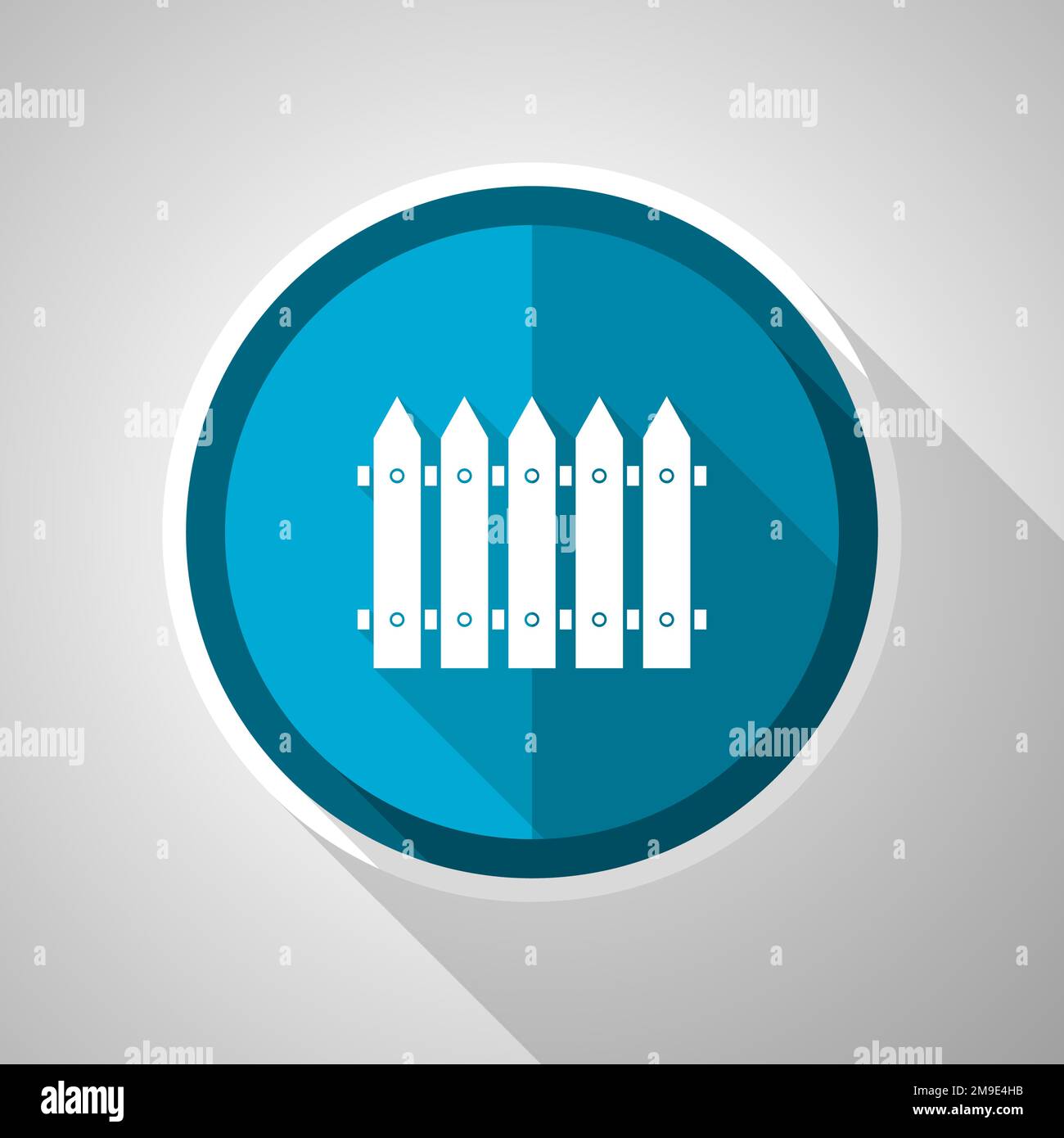 Long picket fence Stock Vector Images - Alamy