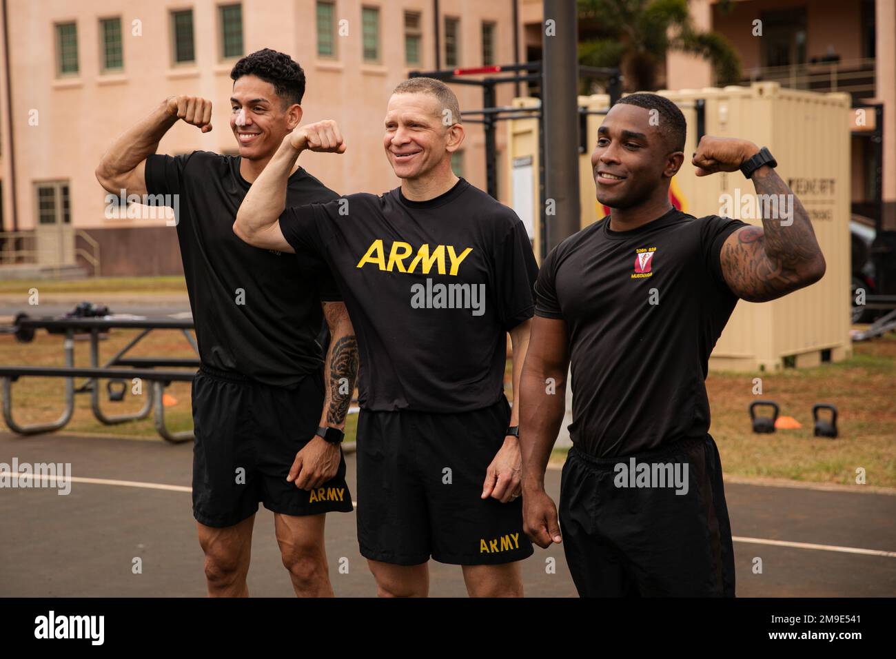 Sgt. Maj. of the Army Michael A. Grinston poses for a photo with ...