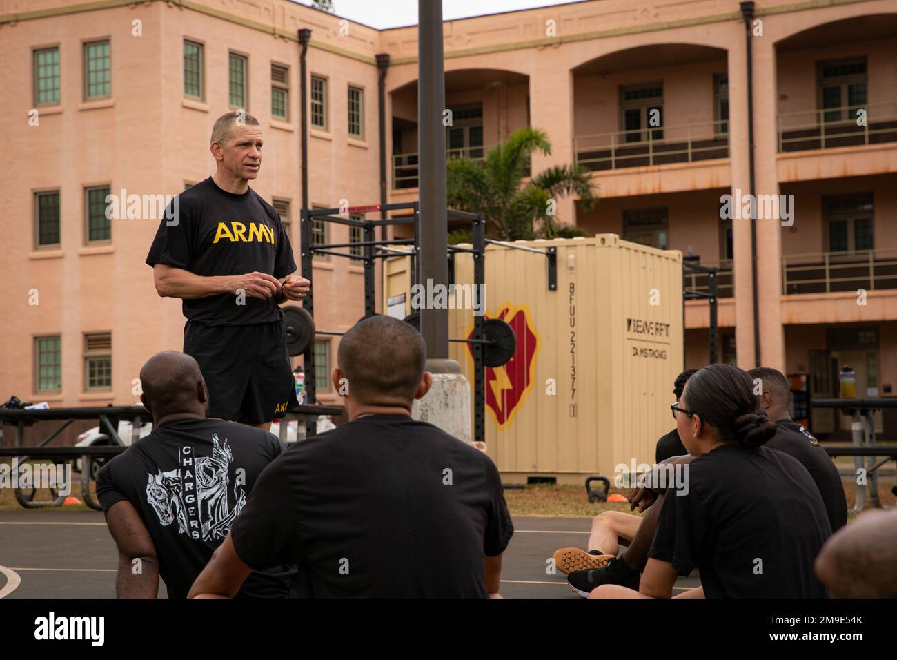 Sgt. Maj. of the Army Michael A. Grinston answers questions and speaks ...