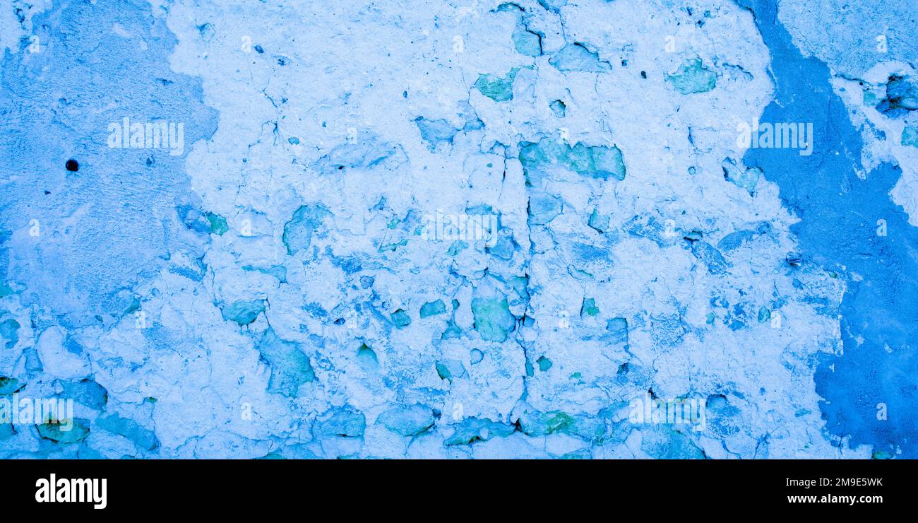Cracked blue grungy wall stone concrete texture background dirty ...