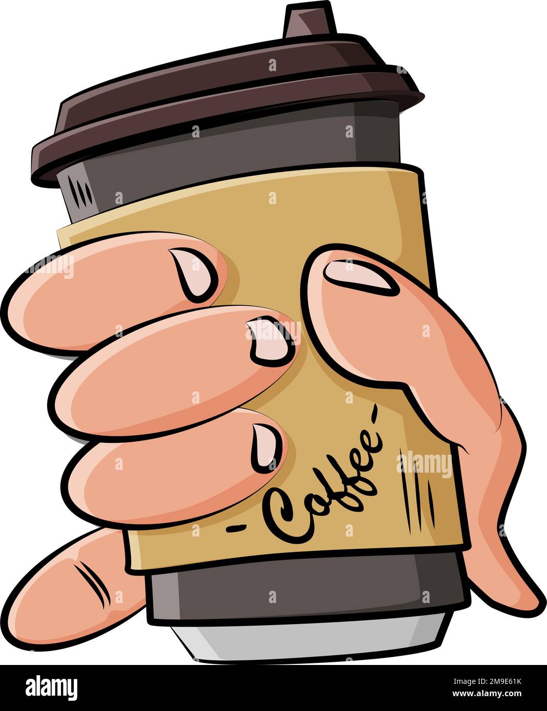Hand cover glass Stock Vector Images - Alamy