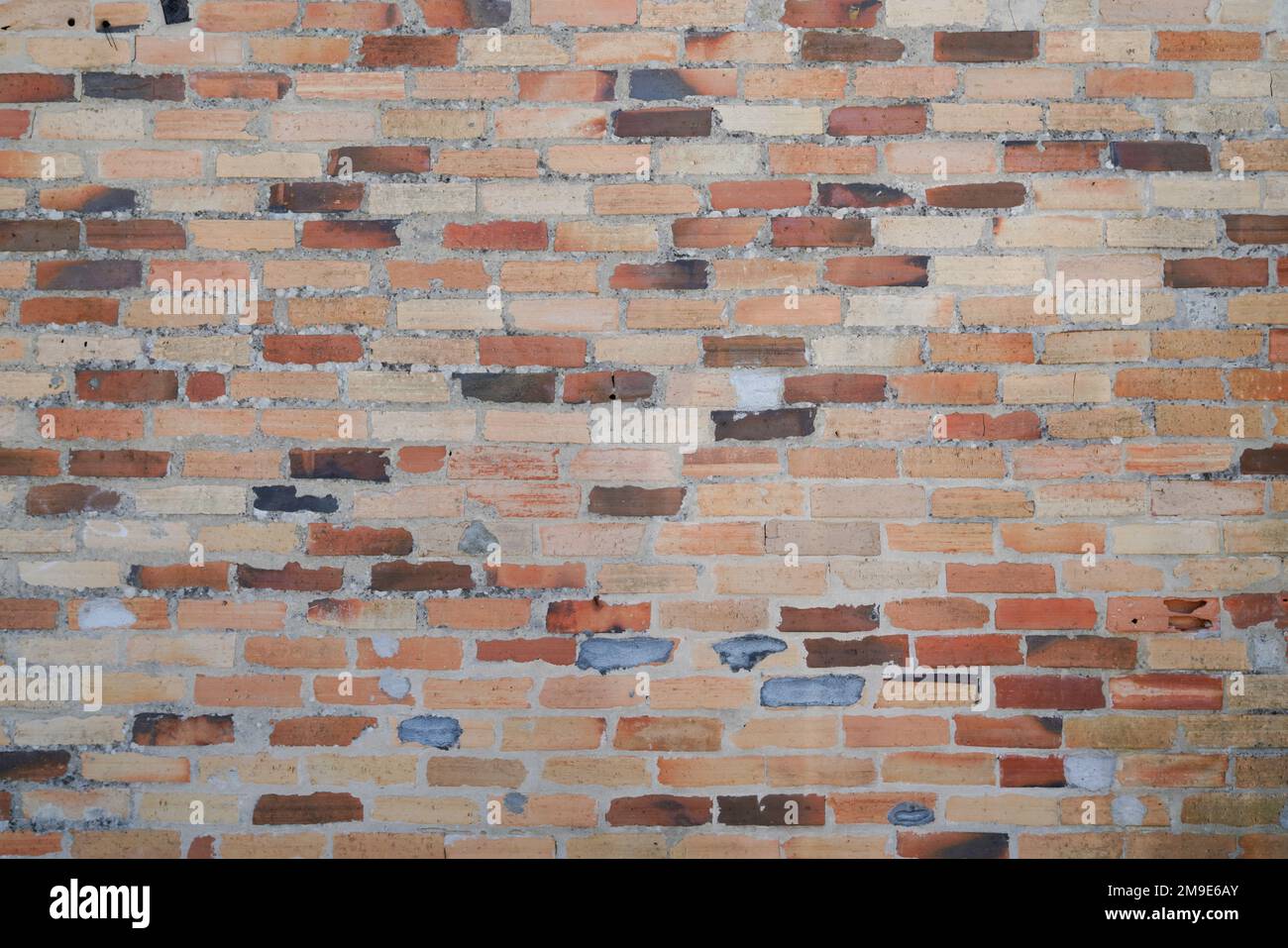 empty old large red brick wall background with copy space Stock Photo ...