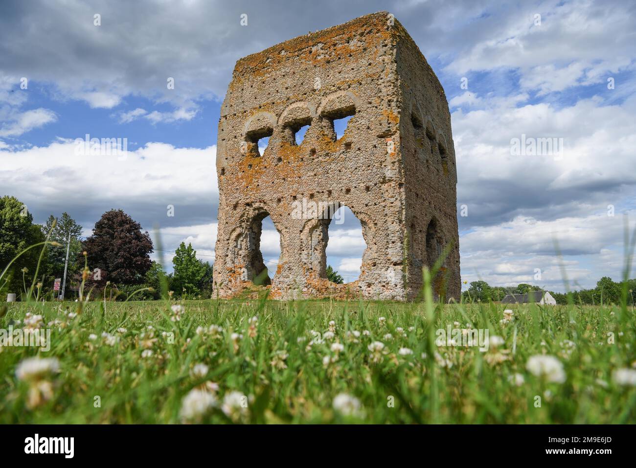 Temple of Janus, first century tower, Autun, Departement Saone-et-Loire ...