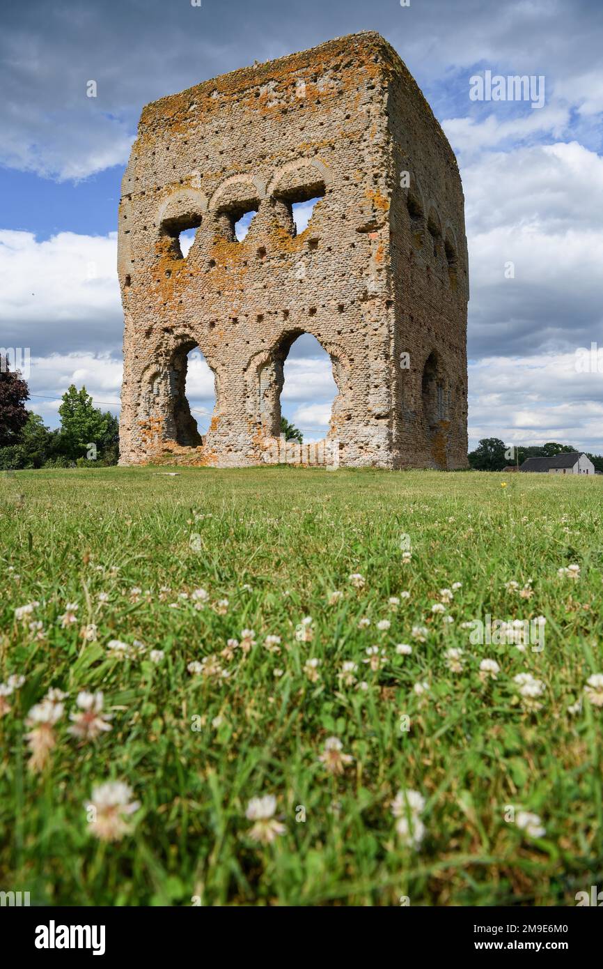Temple of Janus, first century tower, Autun, Departement Saone-et-Loire ...
