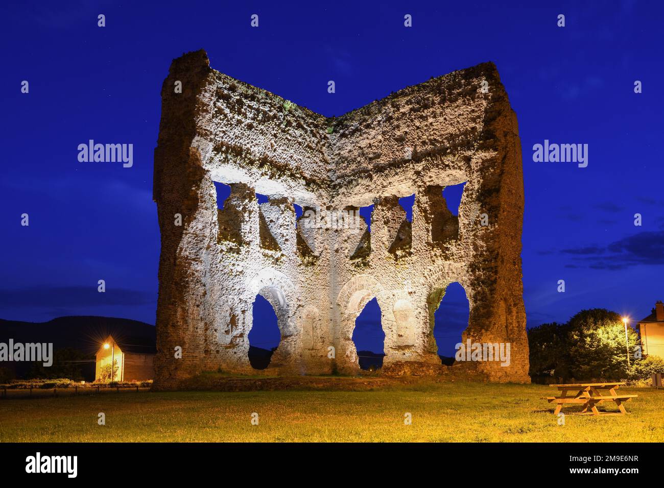 Temple of Janus, first-century tower, blue hour, blue hour, Autun ...