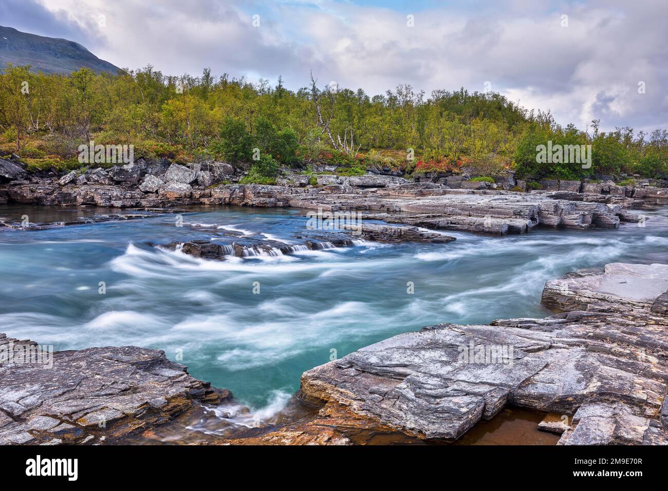 Abisko Canyon, Abiskojakka River, Abiskojakka, Abisko National Park ...