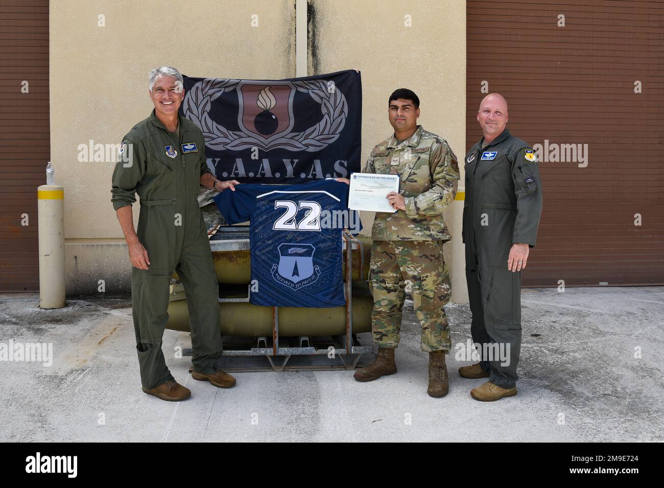 U.S. Air Force Senior Airman Lionardo Sanchez, munitions maintenance ...