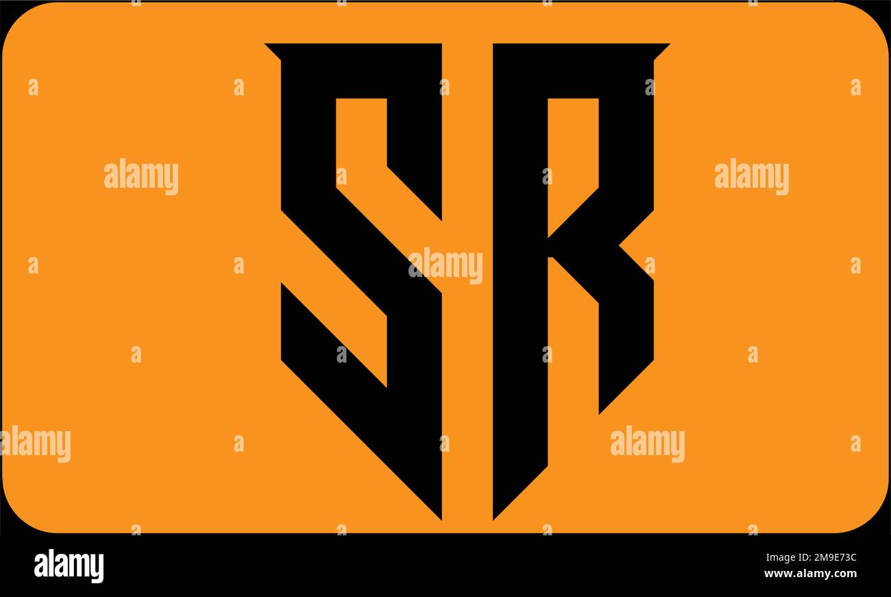 SR Brand style in illustrator orange Stock Photo - Alamy