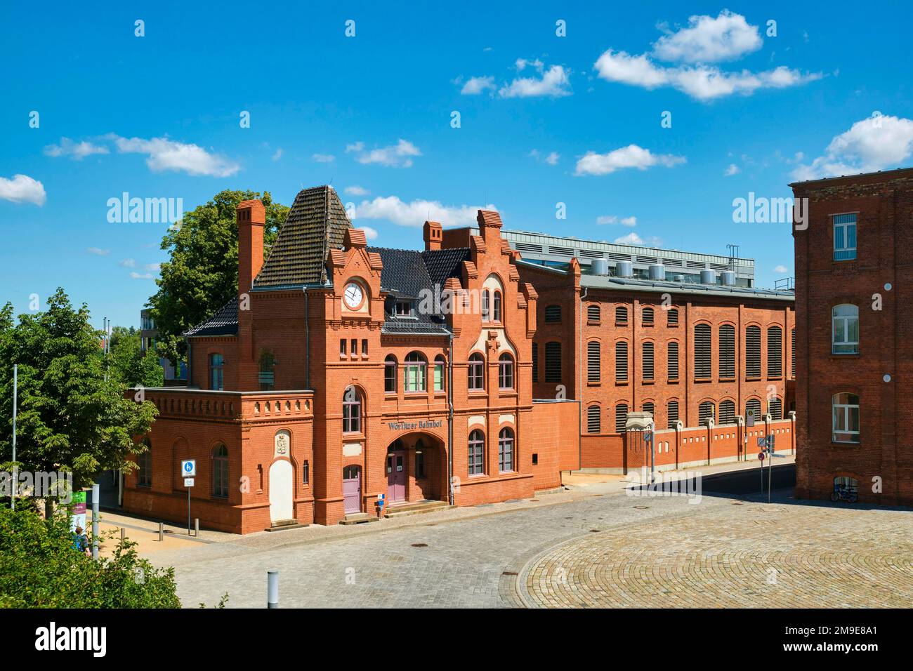 Former Woerlitz railway station in Dessau, Dessau-Rosslau, Saxony ...