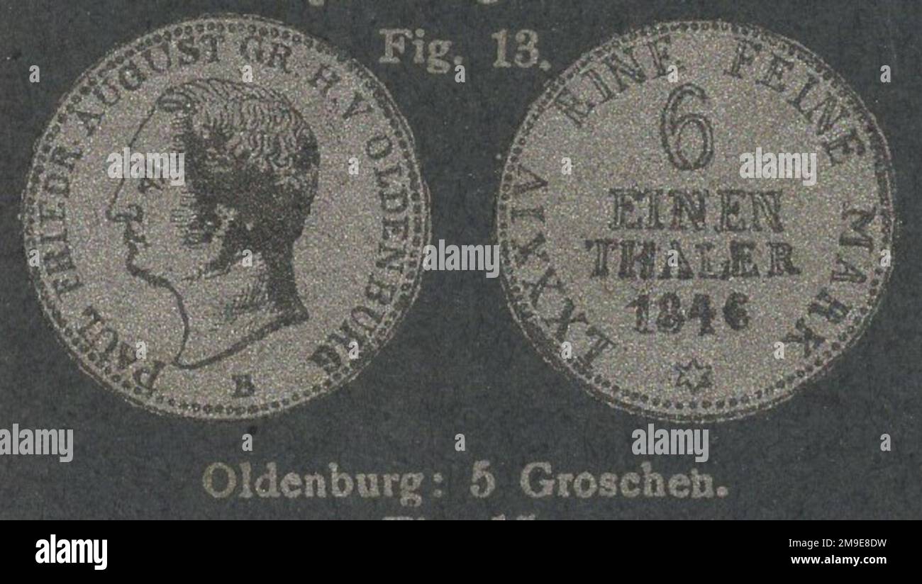 Antique 19th century germany numismatic illustrated coin catalogue with ...