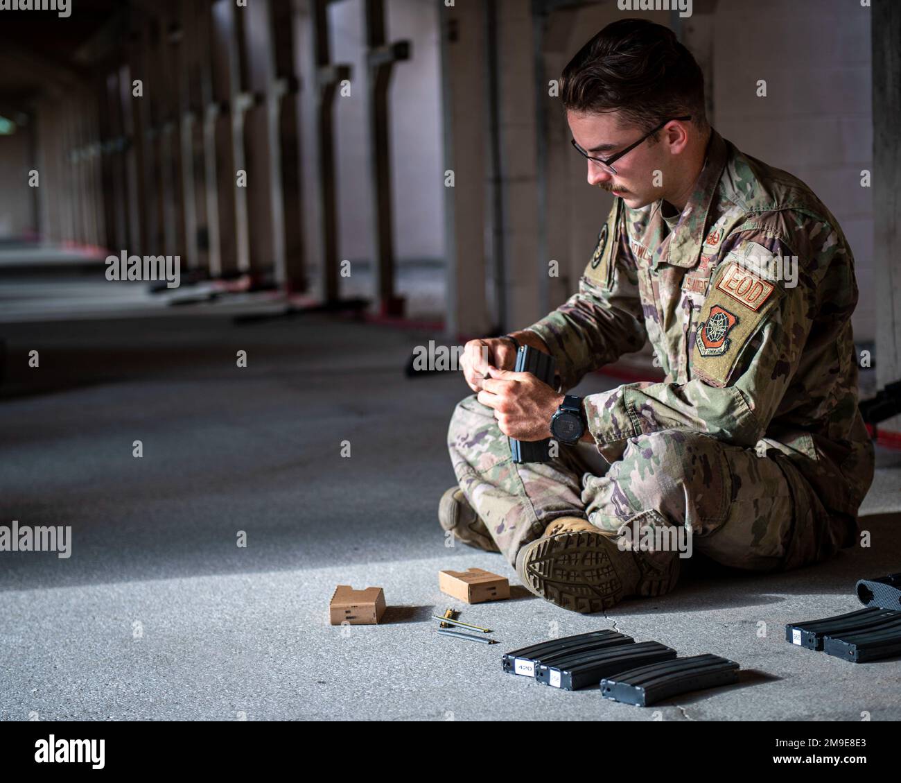 U.S. Air Force Airman 1st Class Ryker Rowland, an explosive ordnance ...