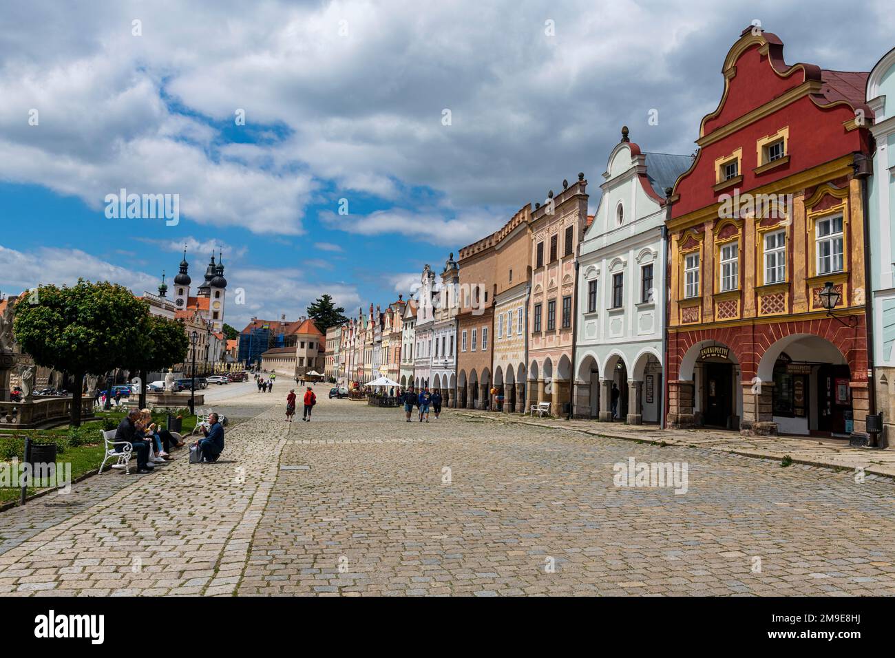 Unesco site historic center of Telc, Czech Republic Stock Photo - Alamy