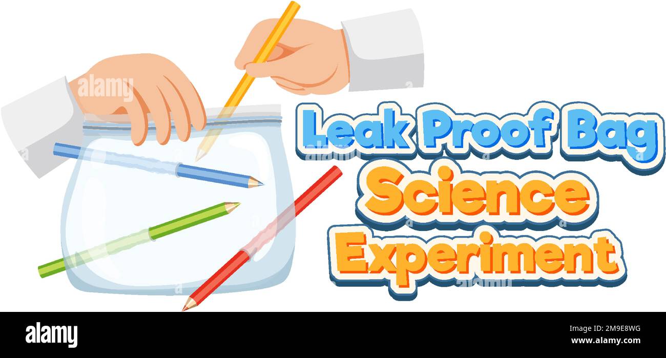 Leak Proof Bag Science Experiment illustration Stock Vector Image & Art ...