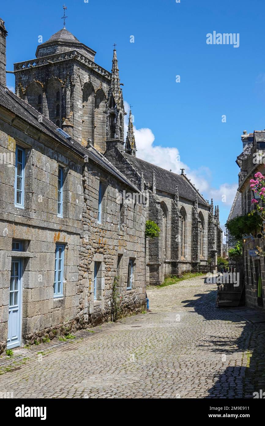 Church of Saint-Ronan, Locronan, awarded as one of the most beautiful ...
