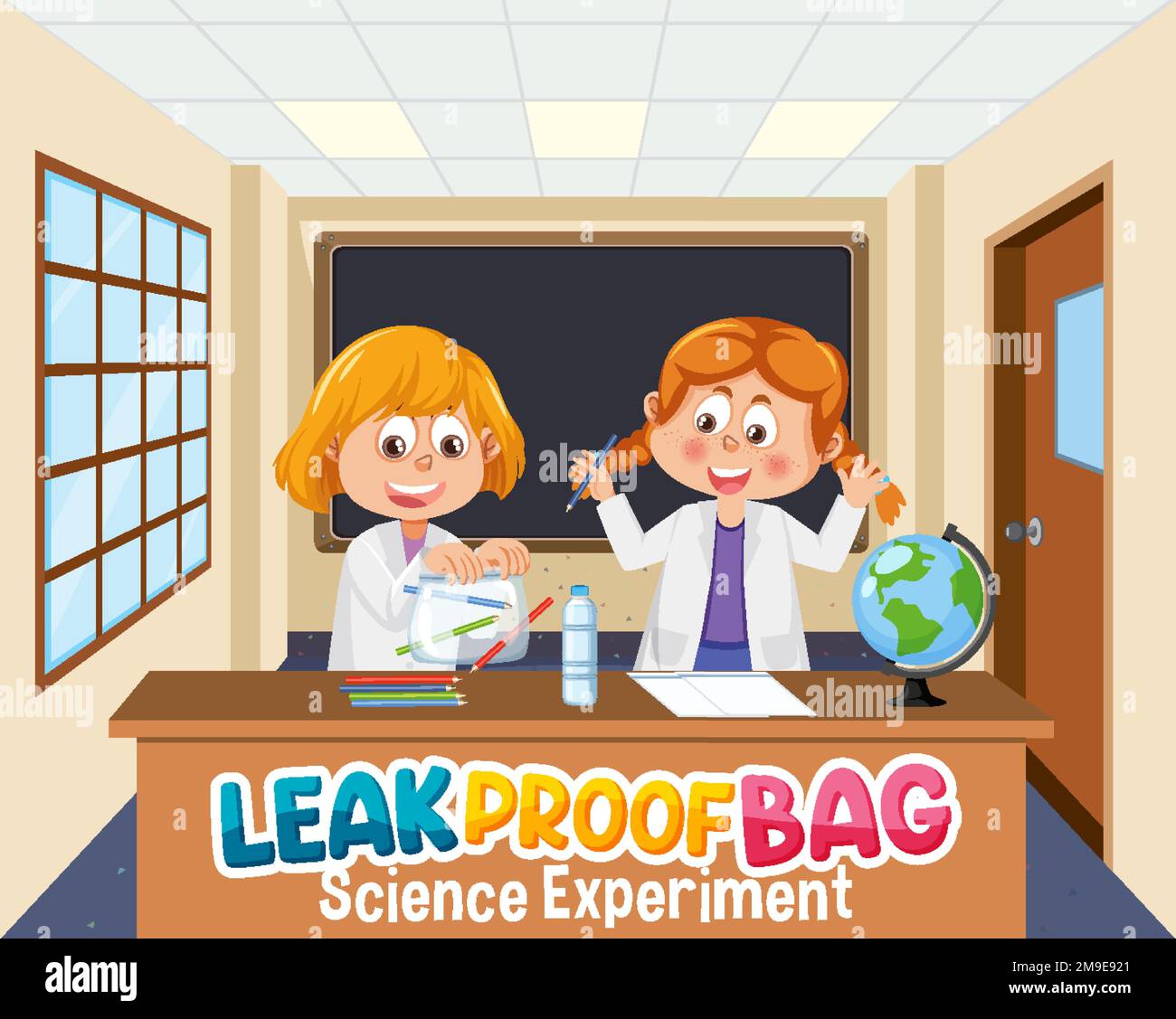 Leak Proof Bag Science Experiment illustration Stock Vector Image & Art ...