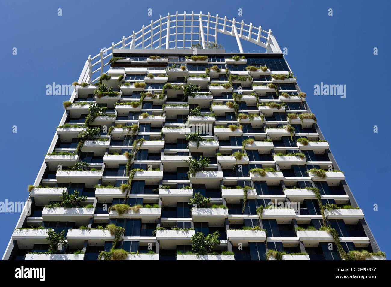 High-rise plant facade Stock Photo - Alamy